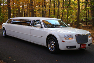 White Chrysler 300 Stretch Limousine 6-8
