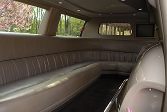 White Ford Excursion Super Stretch Limousine