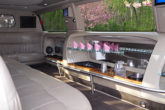 White Ford Excursion Super Stretch Limousine