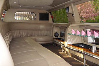 White Ford Excursion Super Stretch Limousine